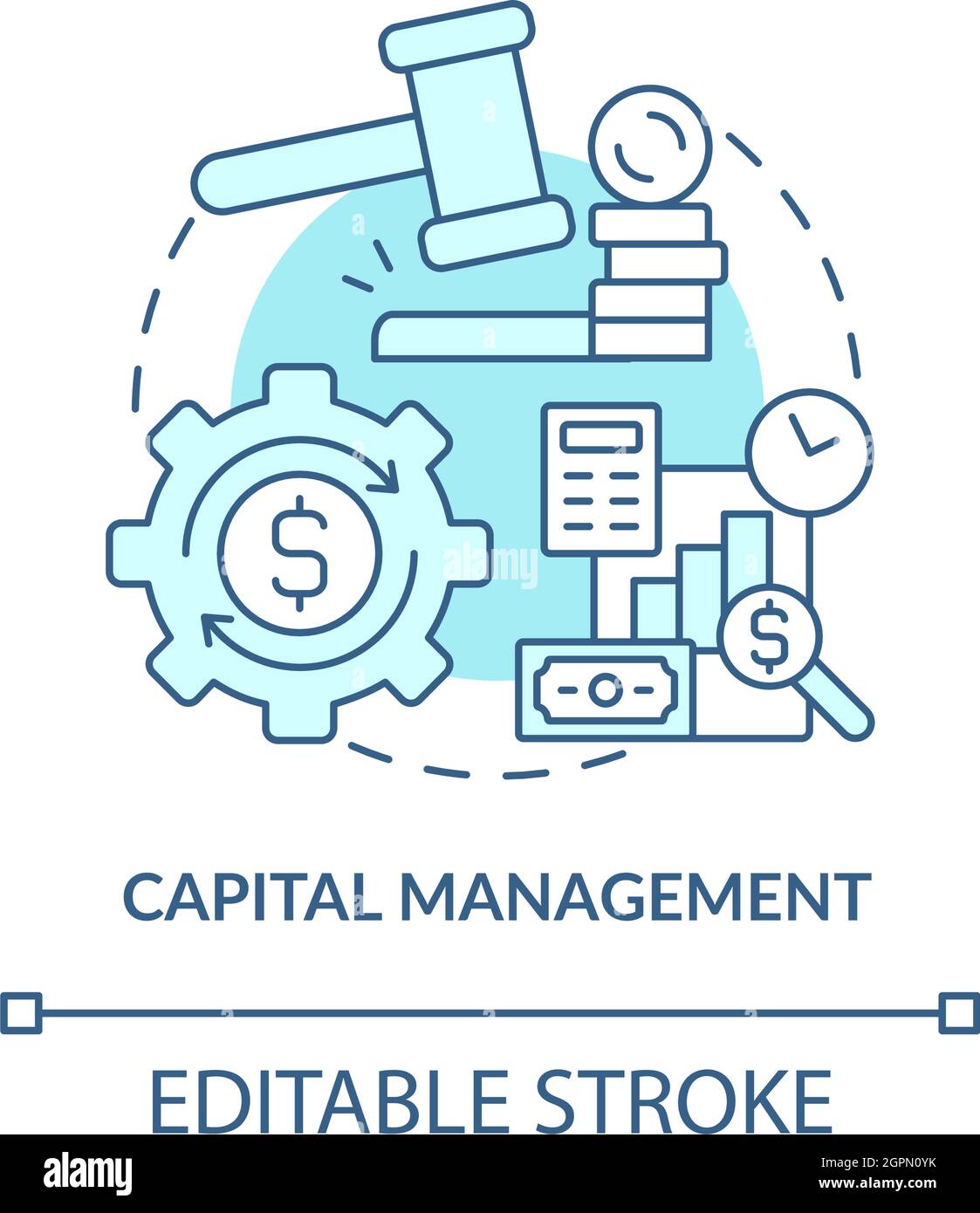 Financial management concept icon Stock Vector Image & Art - Alamy