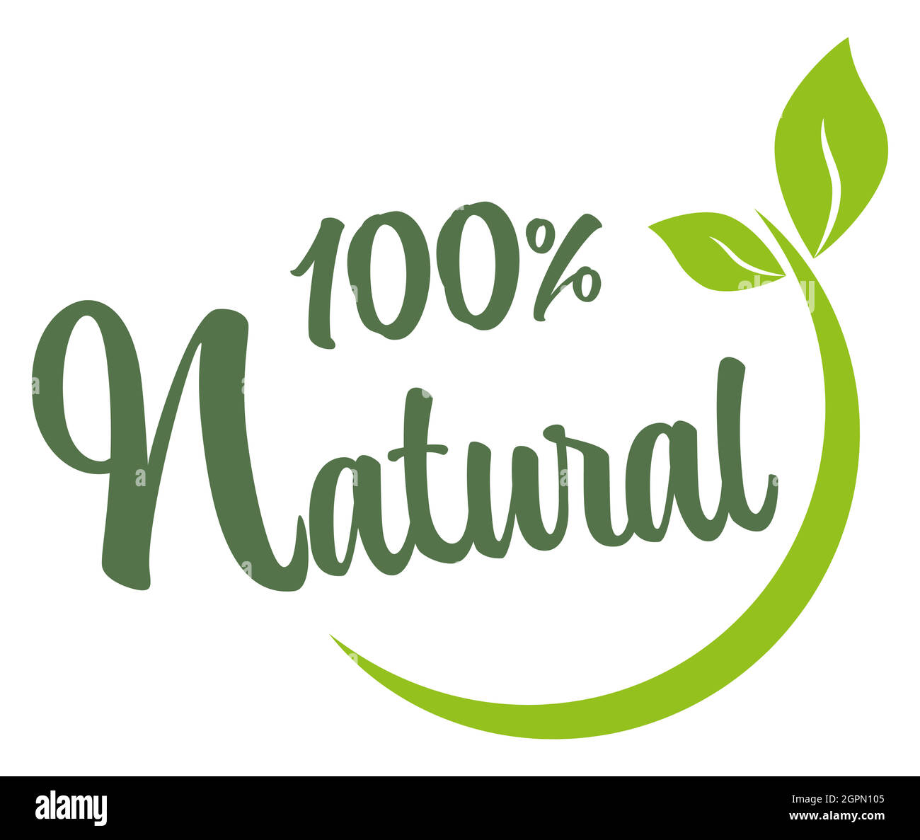 modern green stamp 100% natural Stock Vector Image & Art - Alamy
