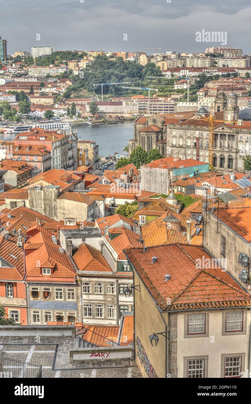 Porto landmarks, Portugal, HDR Image Stock Photo - Alamy