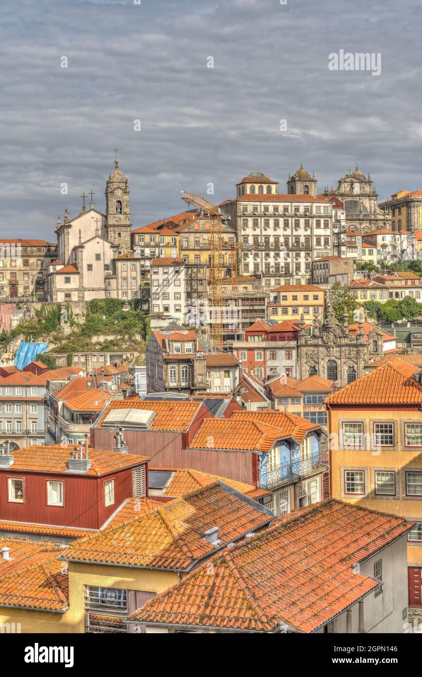 Porto landmarks, Portugal, HDR Image Stock Photo - Alamy