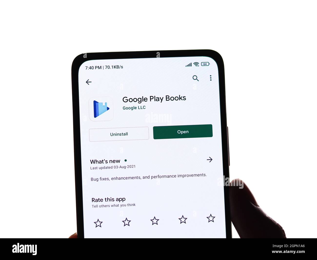 West Bangal, India - September 28, 2021 : Google play book logo on ...