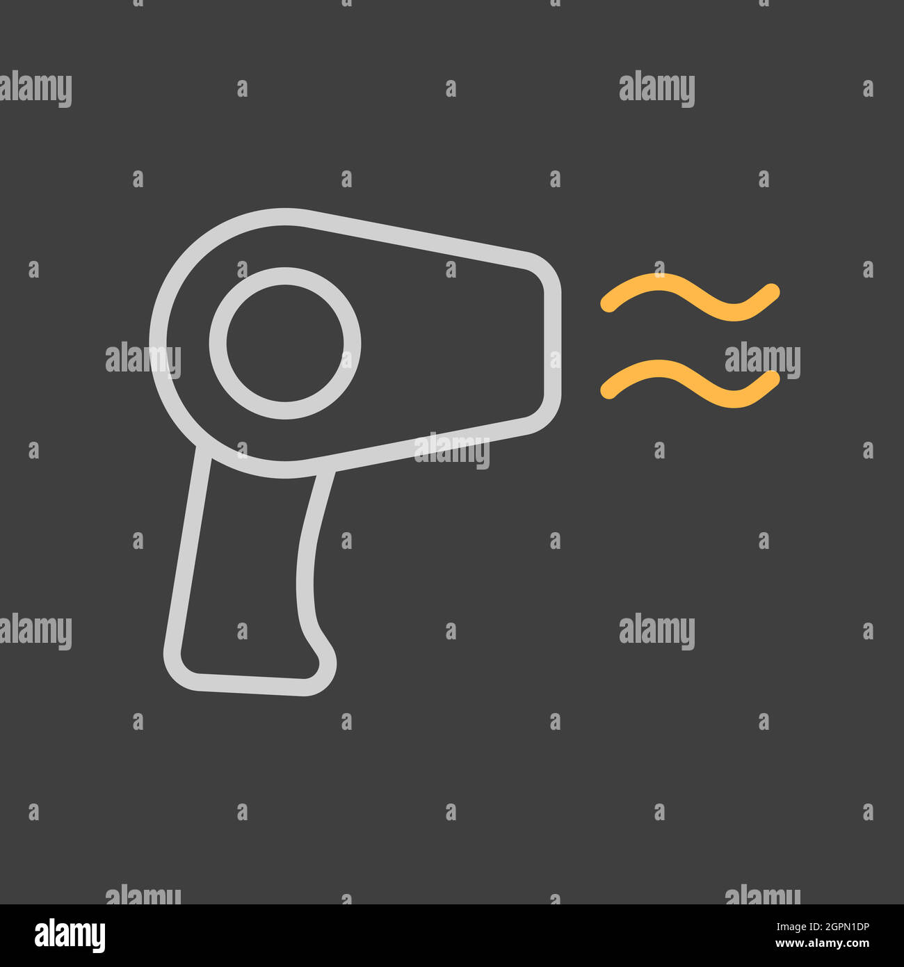 Black hair dryer on Stock Vector Images - Alamy