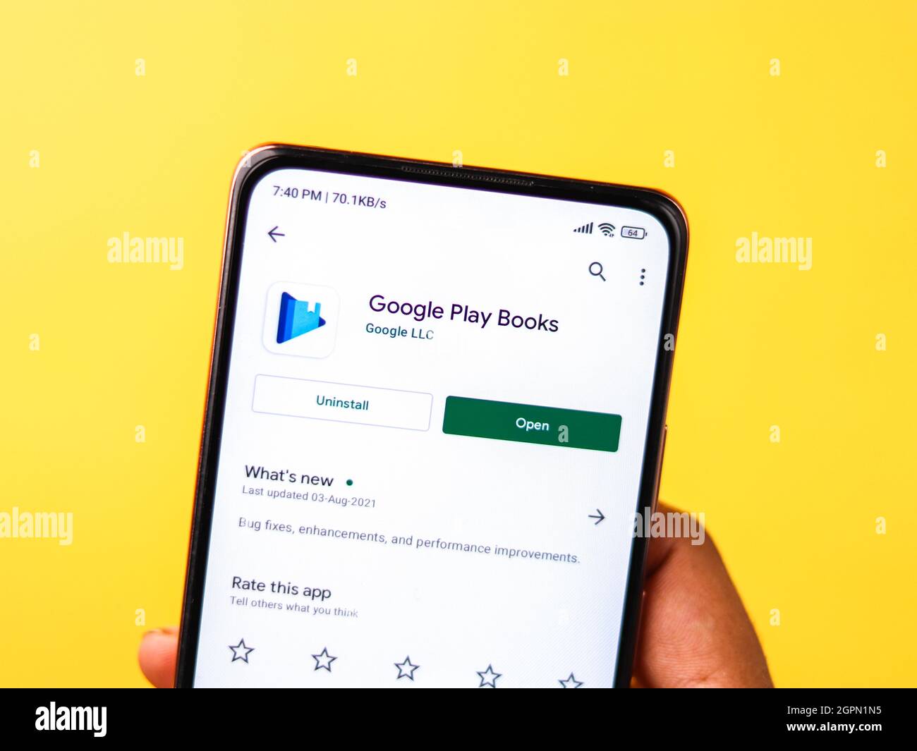 West Bangal, India - September 28, 2021 : Google play book logo on ...