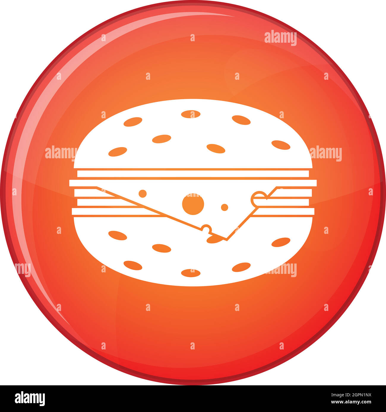 Cheeseburger icon, flat style Stock Vector Image & Art - Alamy