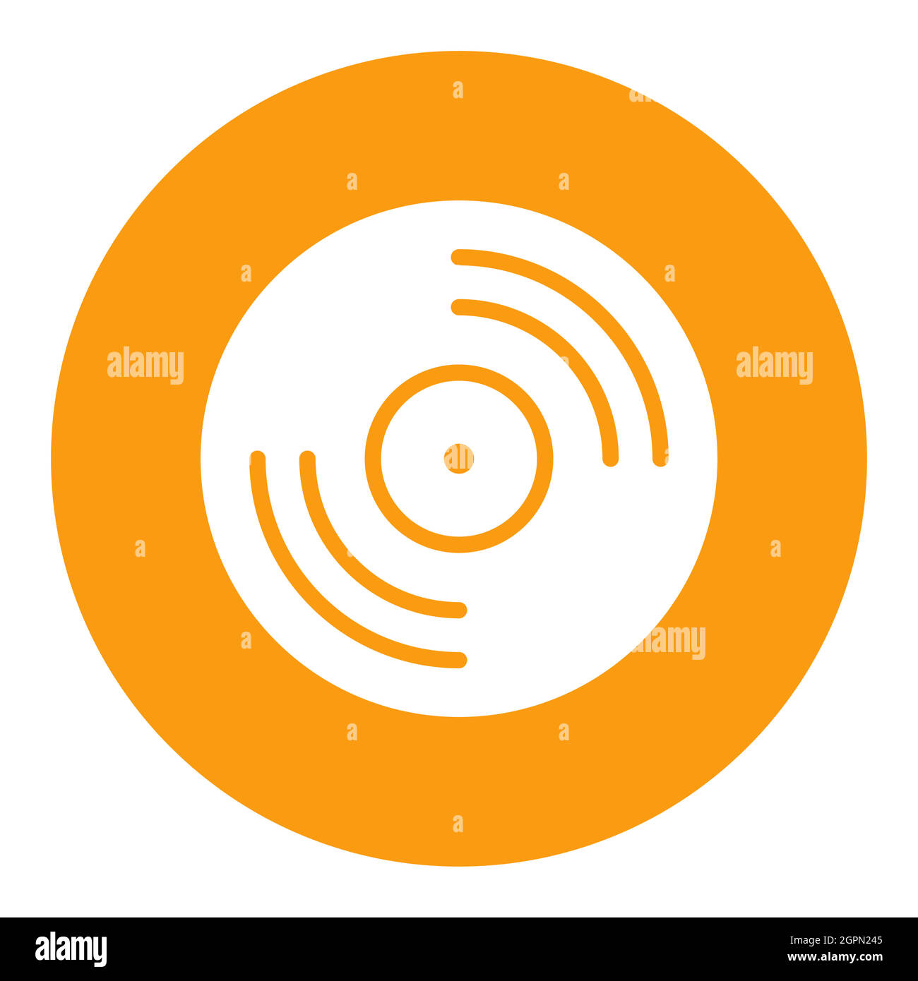 Vinyl record, lp record vector white glyph icon Stock Vector Image ...