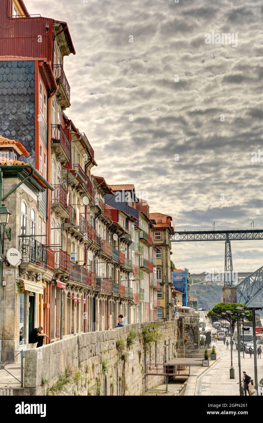 Porto landmarks, Portugal, HDR Image Stock Photo - Alamy