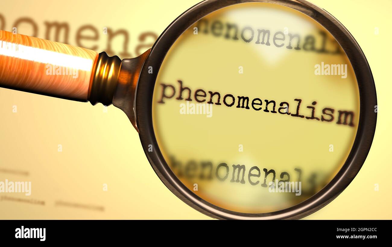 Phenomenalism hi-res stock photography and images - Alamy