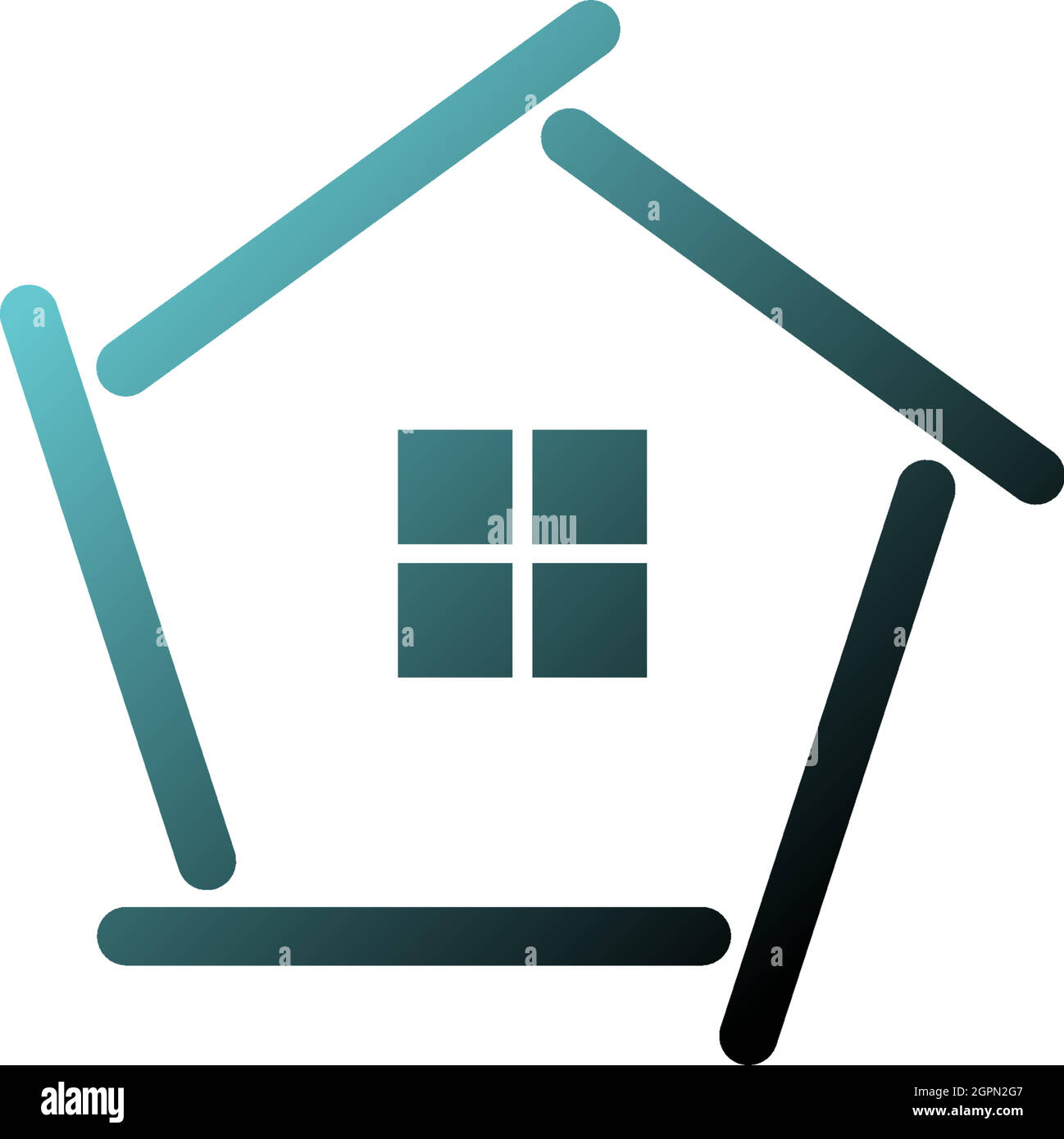 House icon logo simple design template vector Stock Vector Image & Art ...