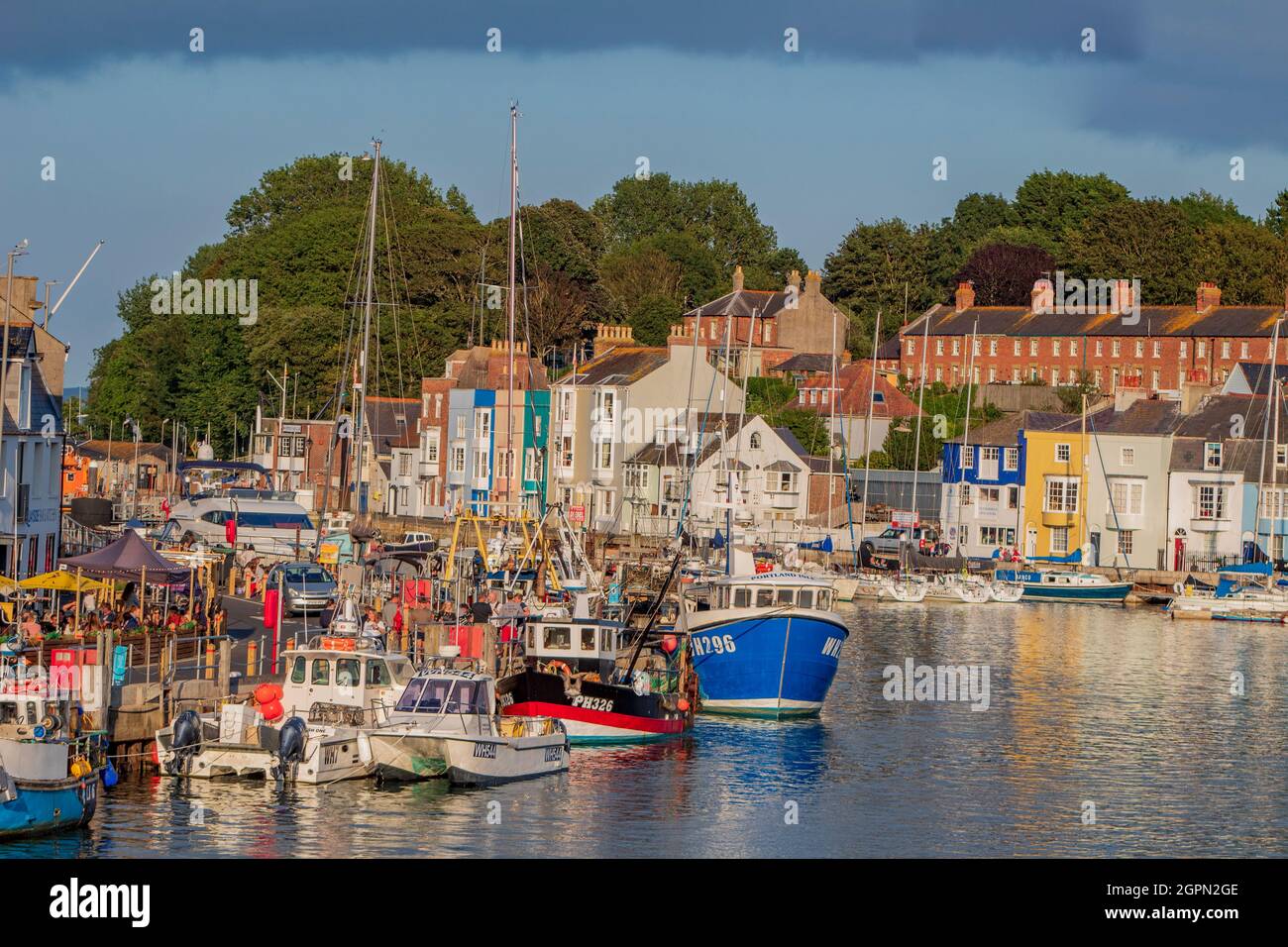 Landscape Of British Harbour Stock Photo - Alamy
