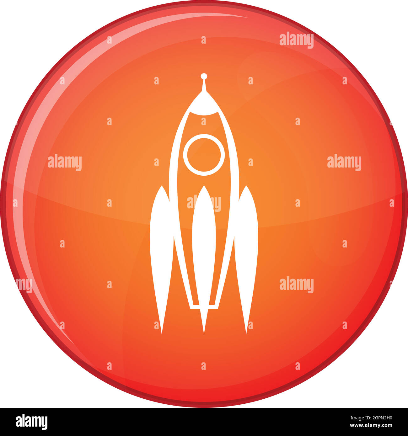 Rocket icon, flat style Stock Vector Image & Art - Alamy