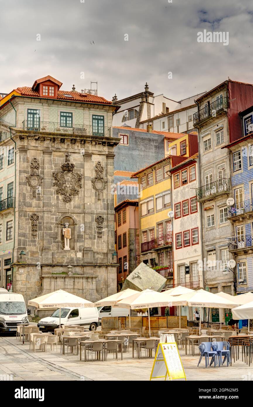 Porto landmarks, Portugal, HDR Image Stock Photo - Alamy