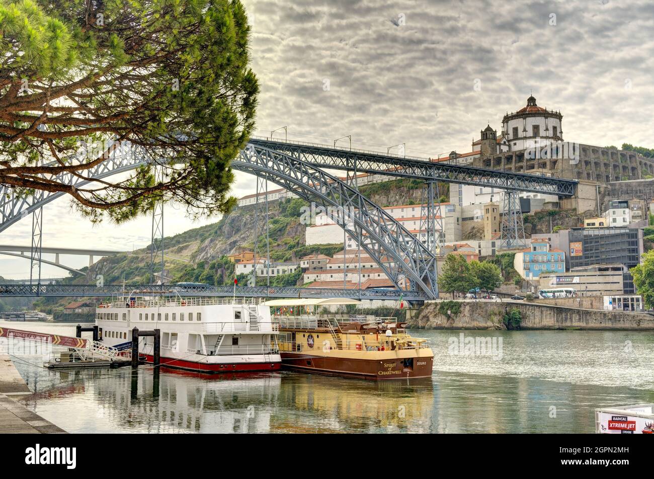 Porto landmarks, Portugal, HDR Image Stock Photo - Alamy