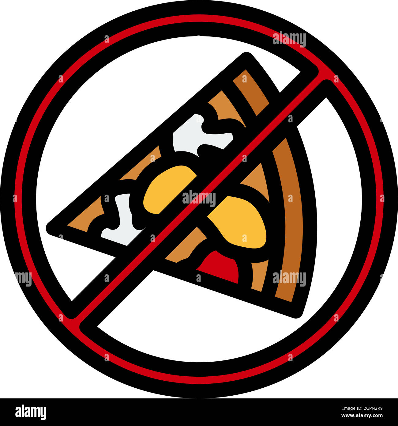 Healthy pizza Stock Vector Images - Alamy
