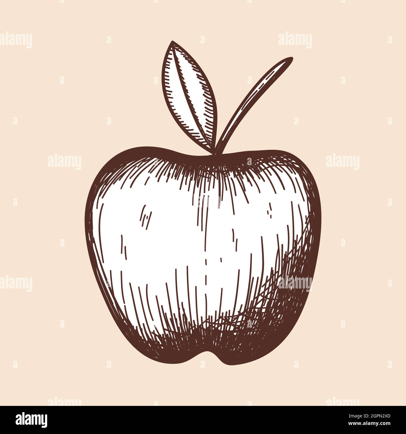 Apple tree icon outline Stock Vector Images - Alamy