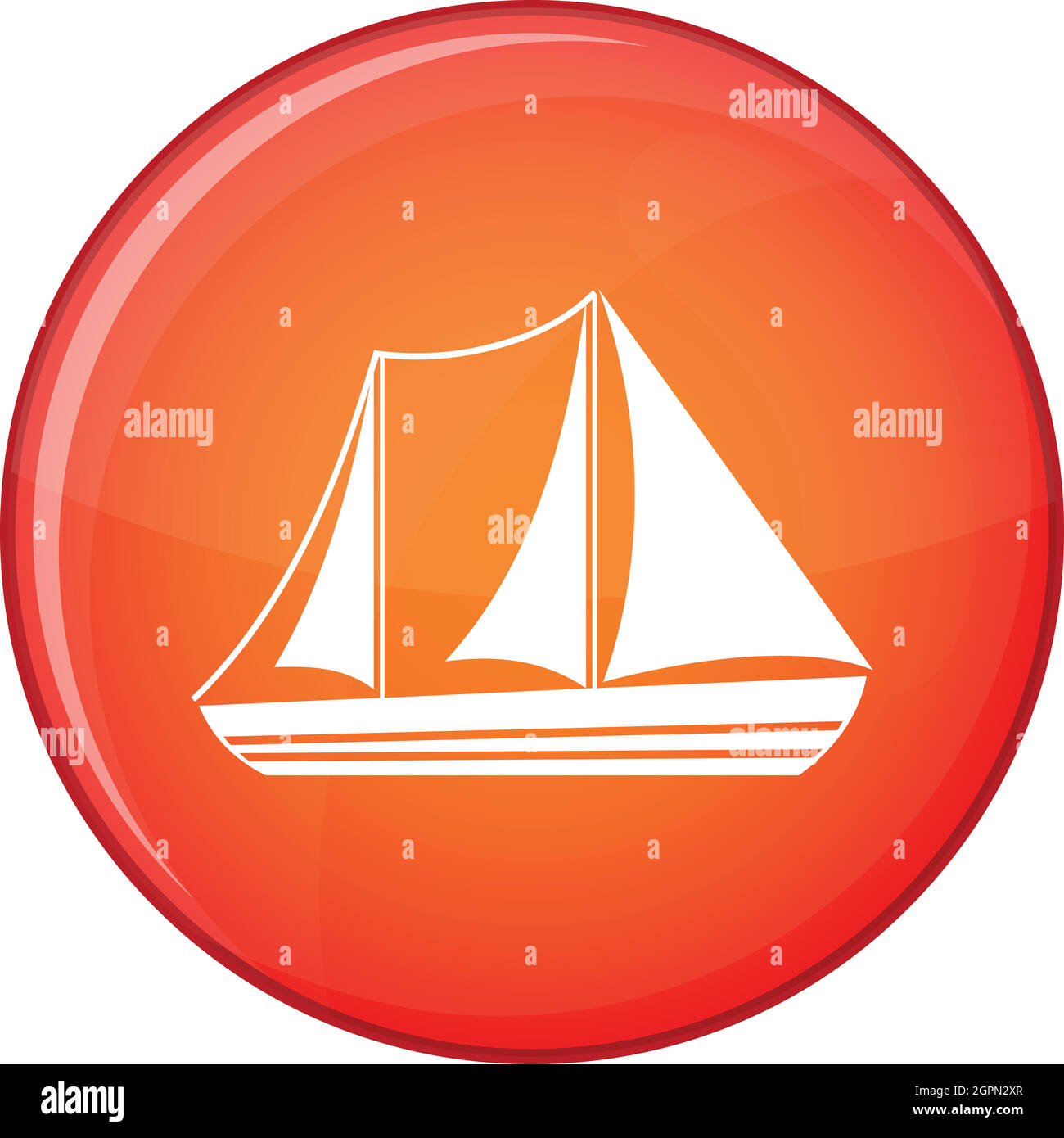 Yacht icon, flat style Stock Vector Image & Art - Alamy