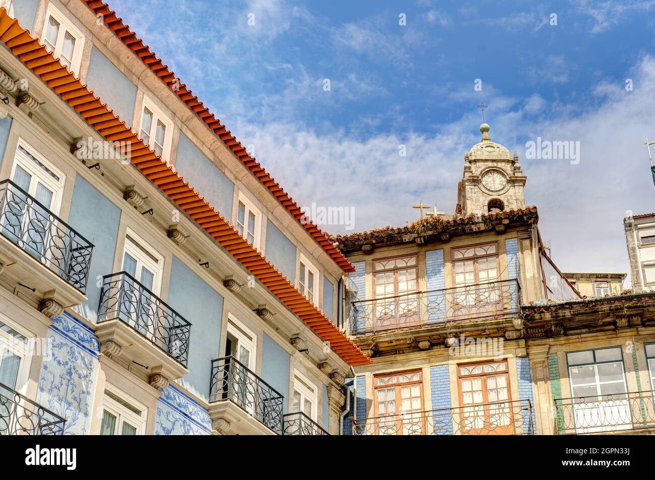 Porto landmarks, Portugal, HDR Image Stock Photo - Alamy