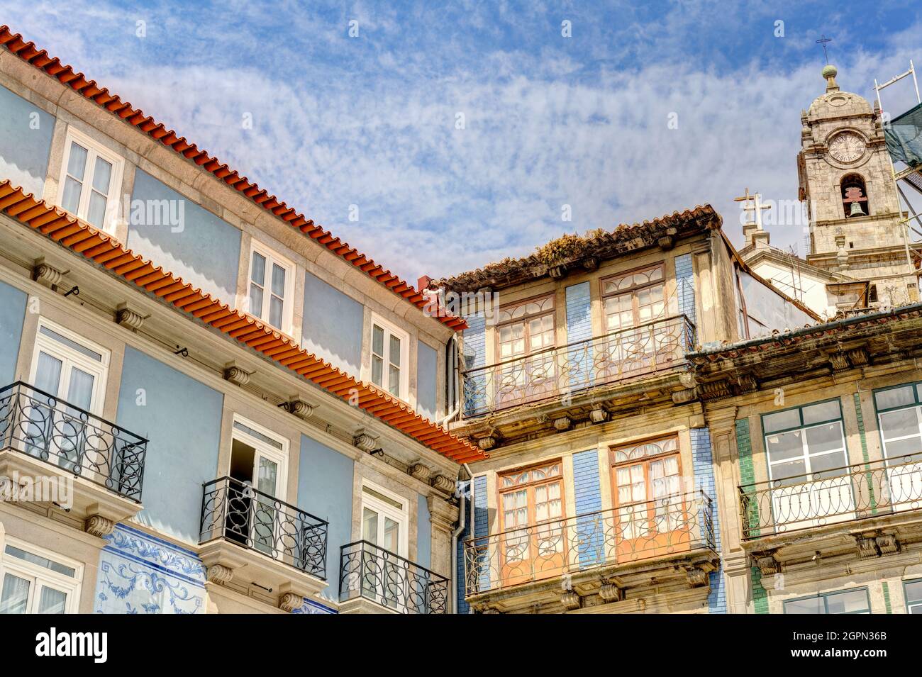 Porto landmarks, Portugal, HDR Image Stock Photo - Alamy