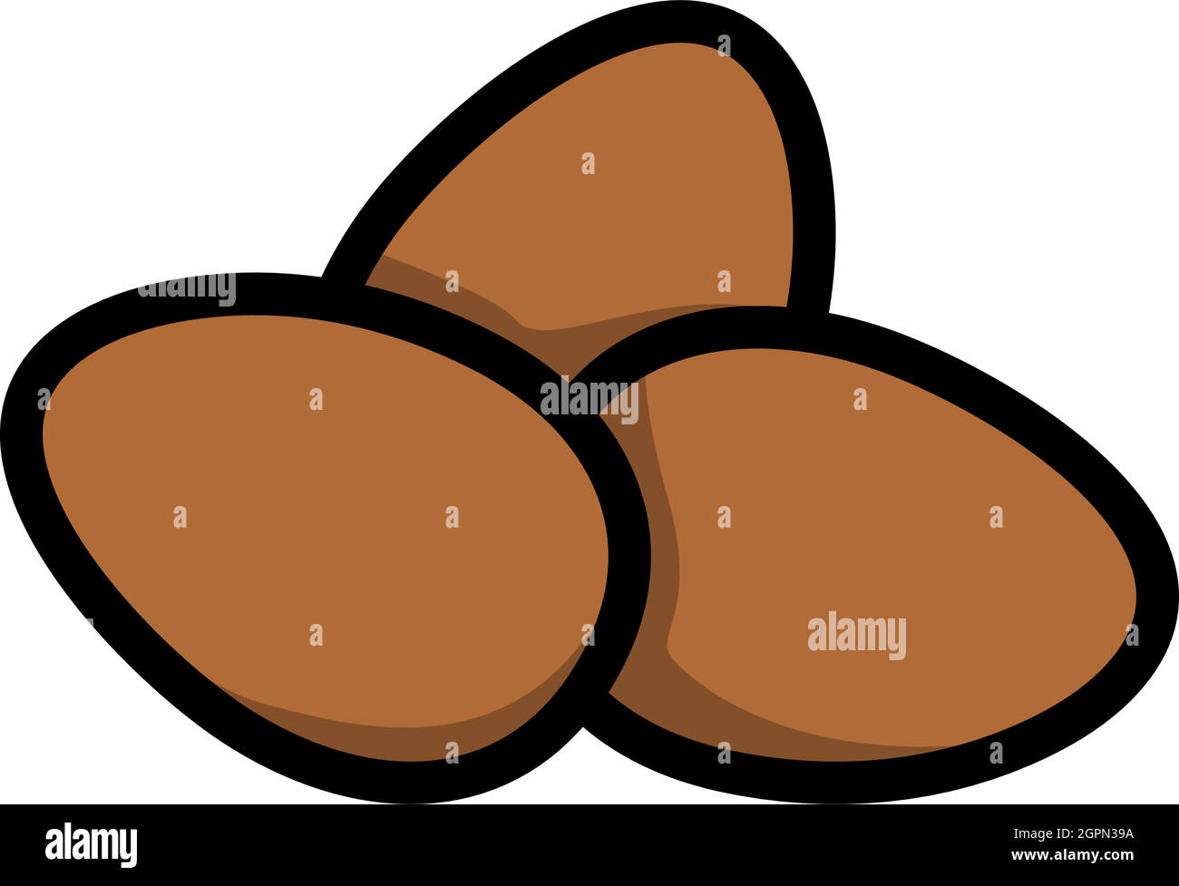 Fresh eggs icon outline Cut Out Stock Images & Pictures - Alamy