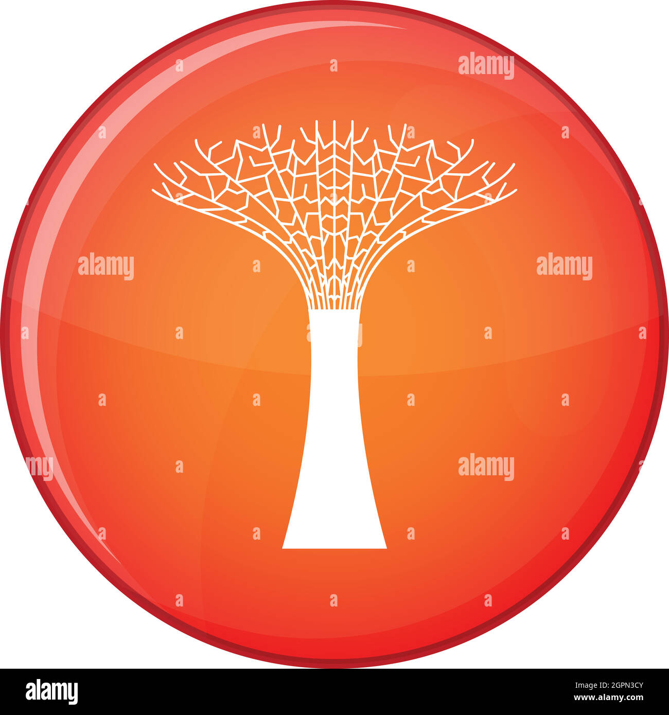 Singapore Supertree at the Gardens By The Bay icon Stock Vector Image ...