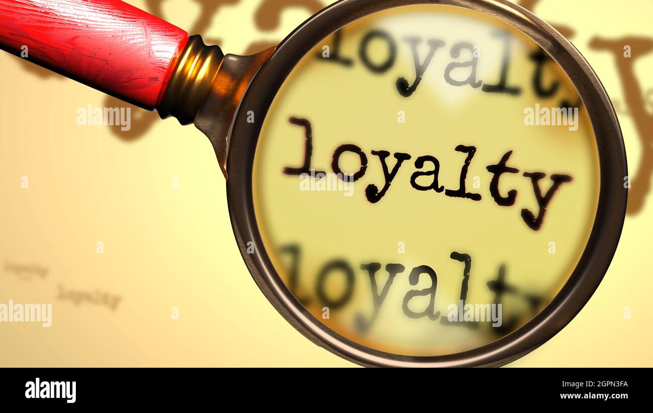 Word loyalty hi-res stock photography and images - Alamy