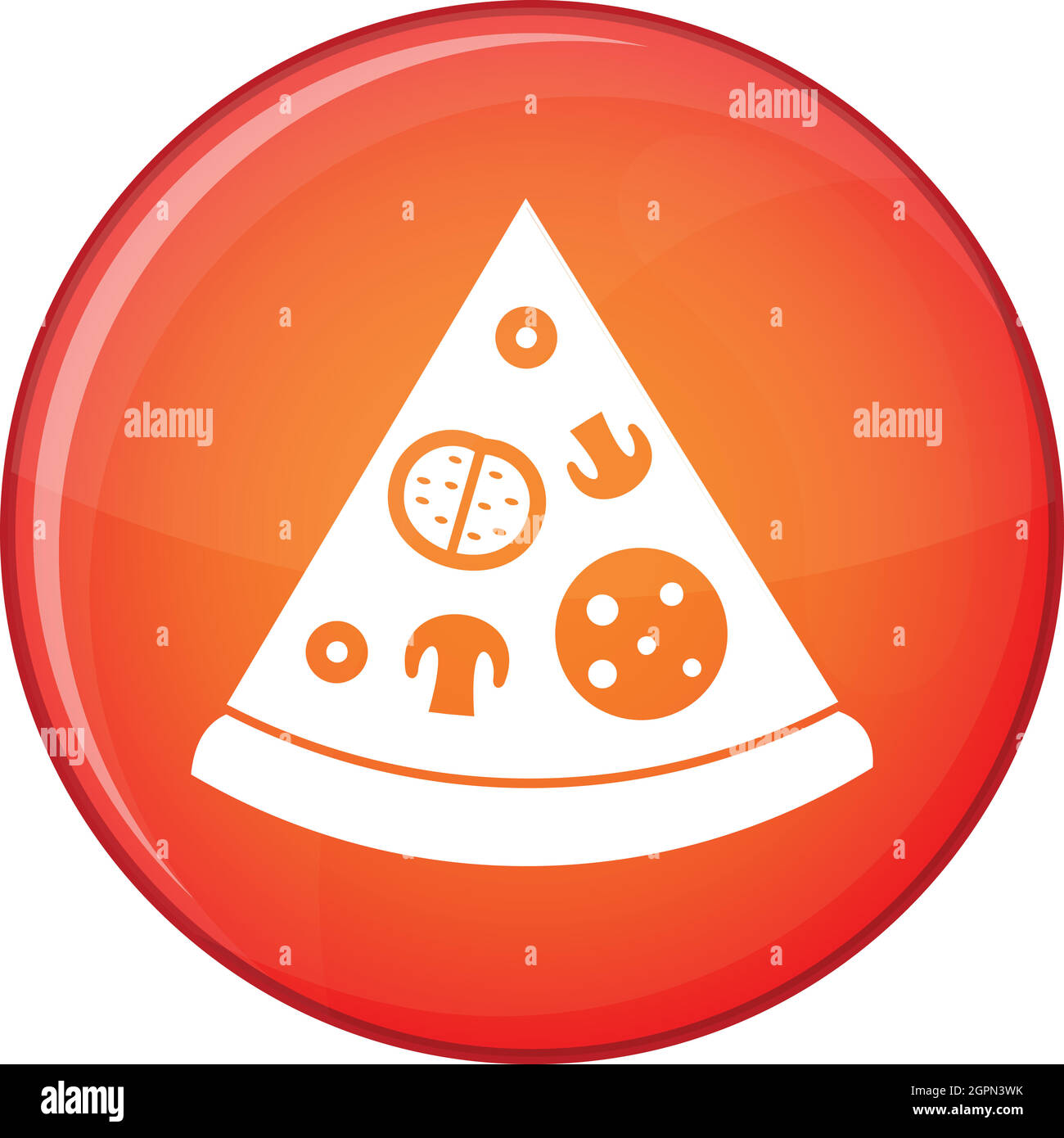 Slice of pizza, simple style Stock Vector Image & Art - Alamy