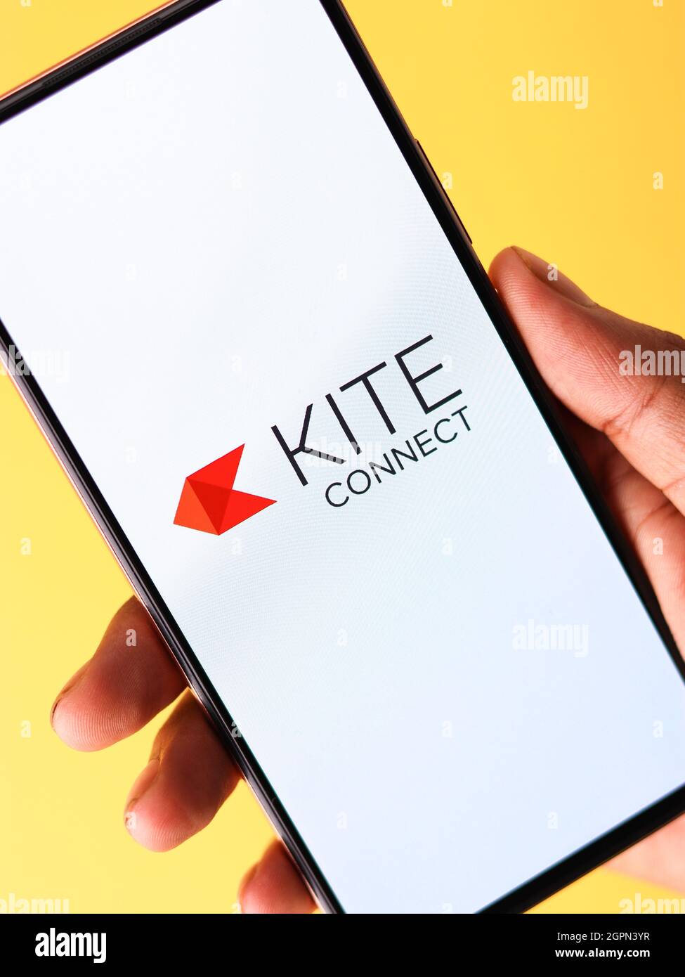 West Bangal, India - September 28, 2021 : Kite by zerodha logo on phone ...