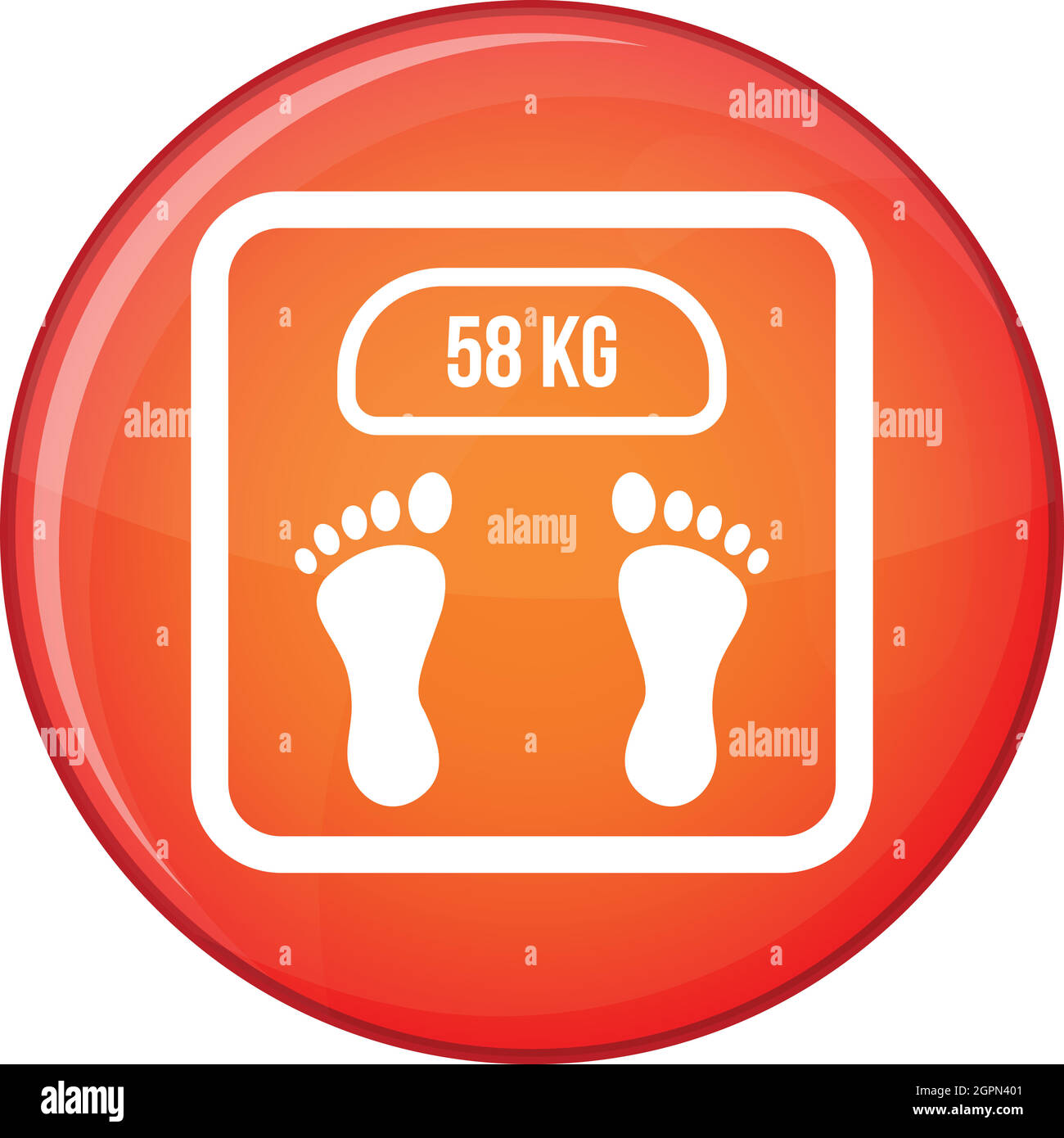 Weight scale icon, flat style Stock Vector Image & Art - Alamy