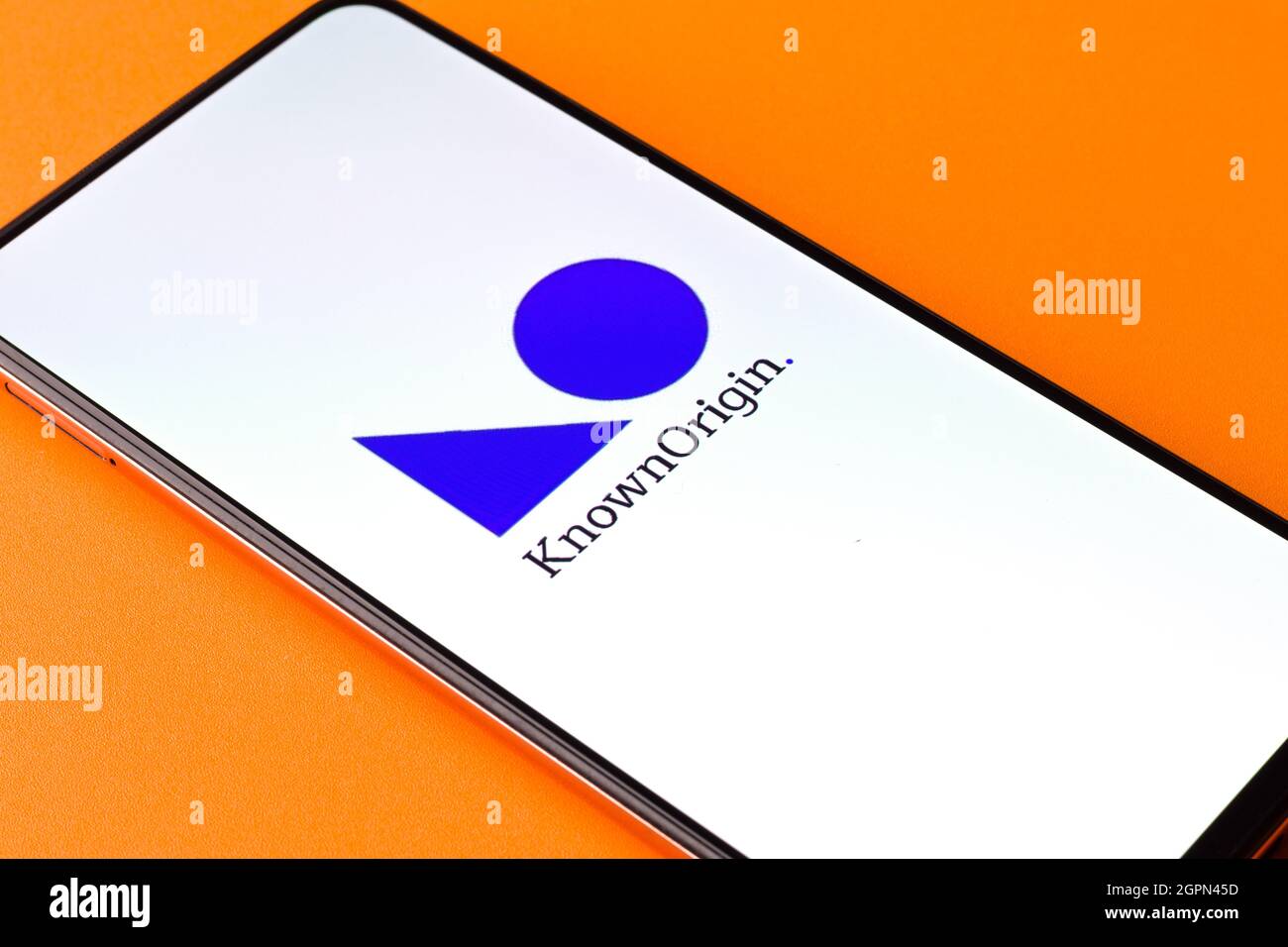 Known origin logo hi-res stock photography and images - Alamy