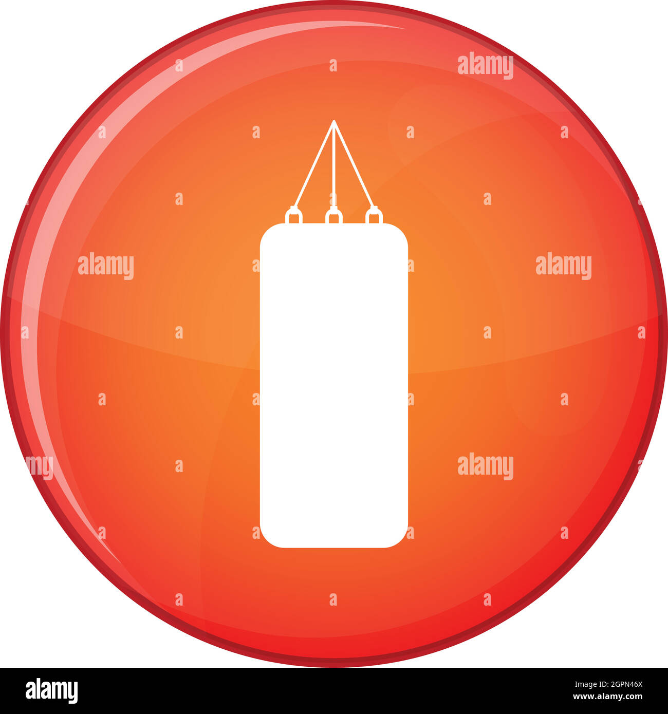Red boxing bag Stock Vector Images - Alamy