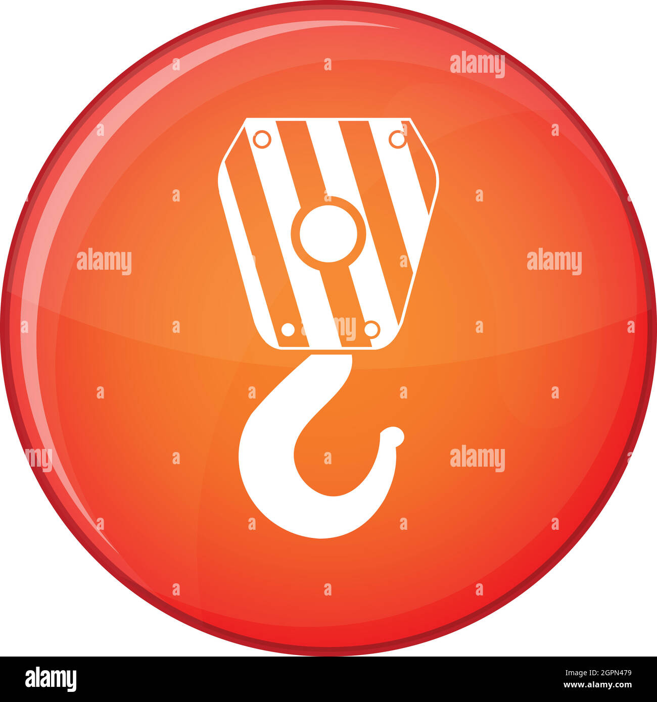 Crane hook icon, flat style Stock Vector Image & Art - Alamy