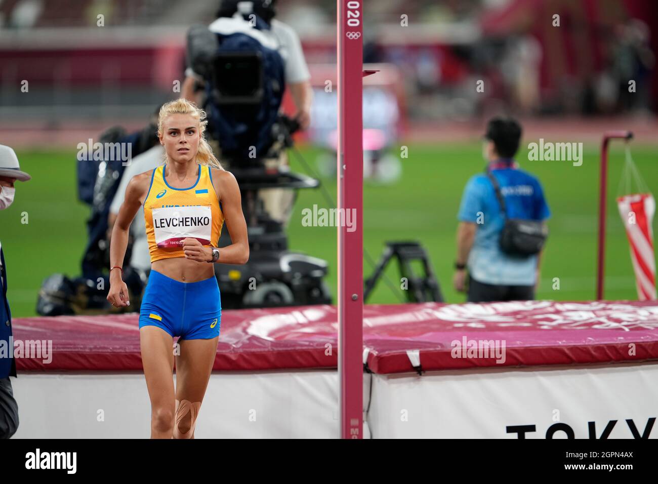 Yuliya Levchenko Participating In High Jump At The Tokyo 2020 Olympic