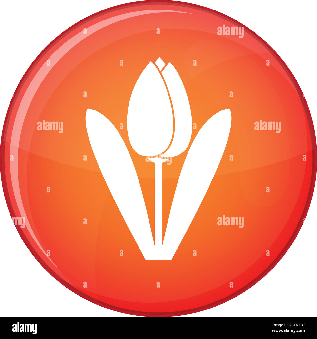 Tulip icon, flat style Stock Vector Image & Art - Alamy