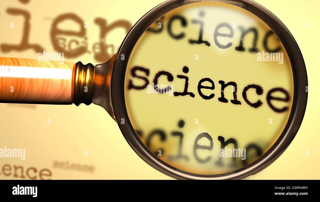 Science magnifying glass hi-res stock photography and images - Alamy