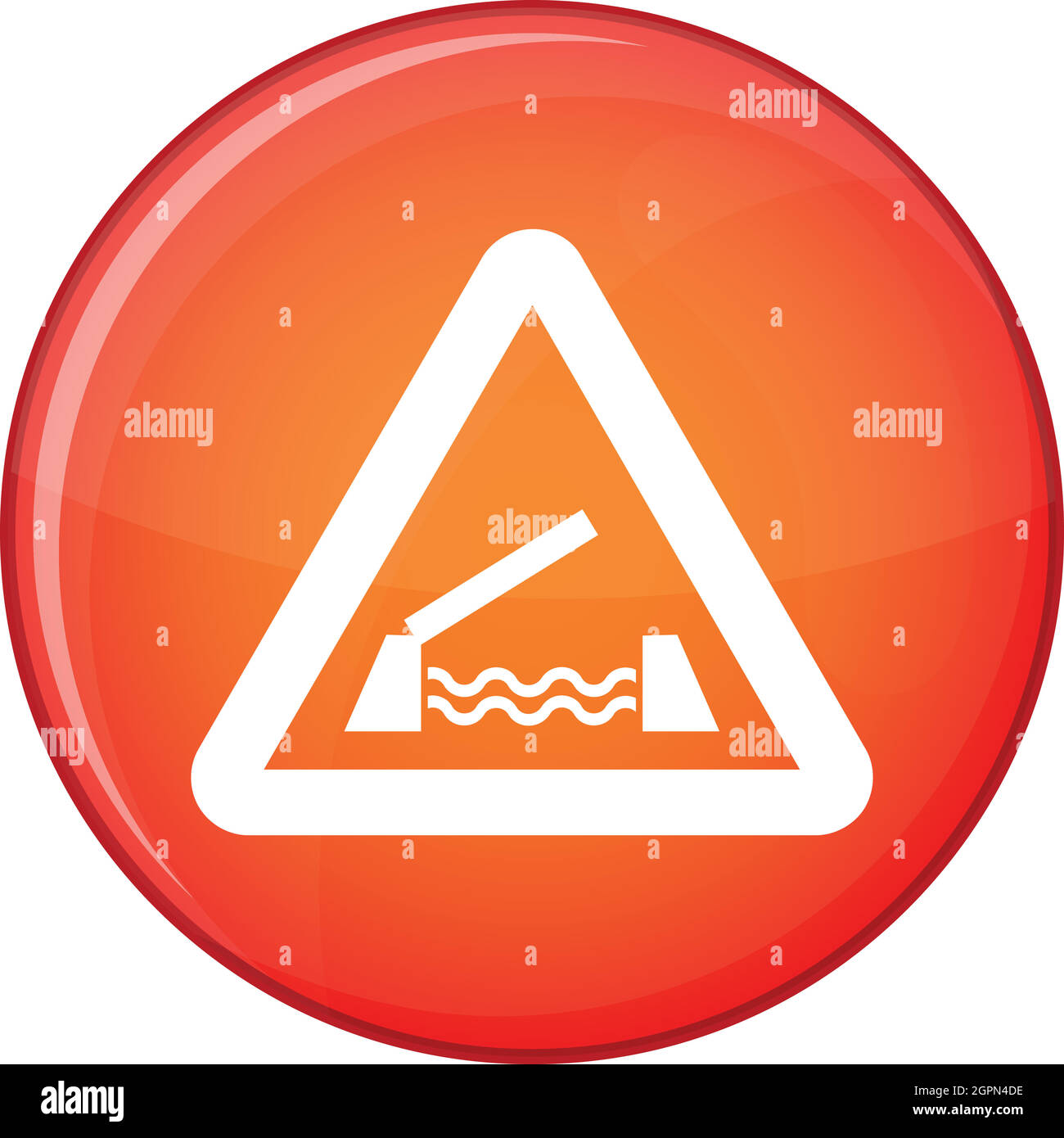 Swing road bridge Stock Vector Images - Alamy