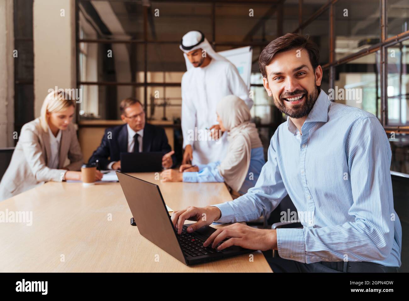 Multiethnic corporate business team meeting in the office for a ...