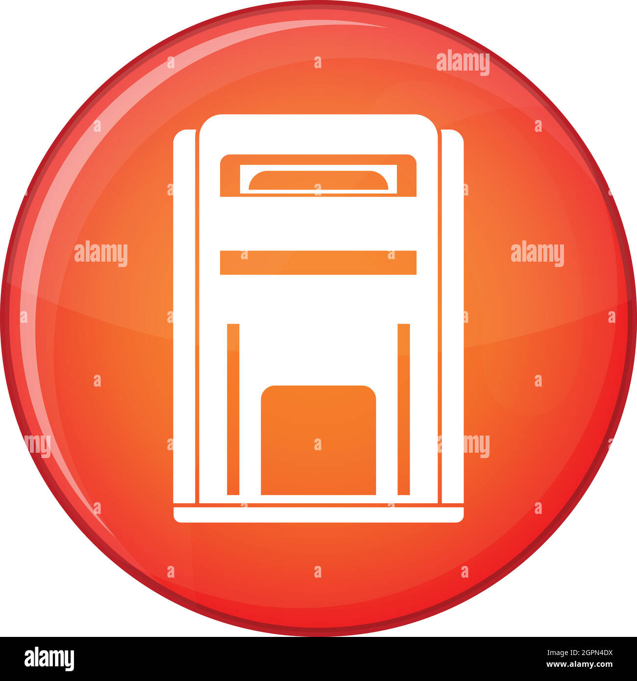 Mailbox container icon flat hi-res stock photography and images - Alamy
