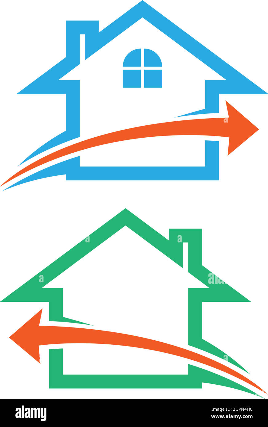 House icon logo simple design template vector Stock Vector Image & Art ...