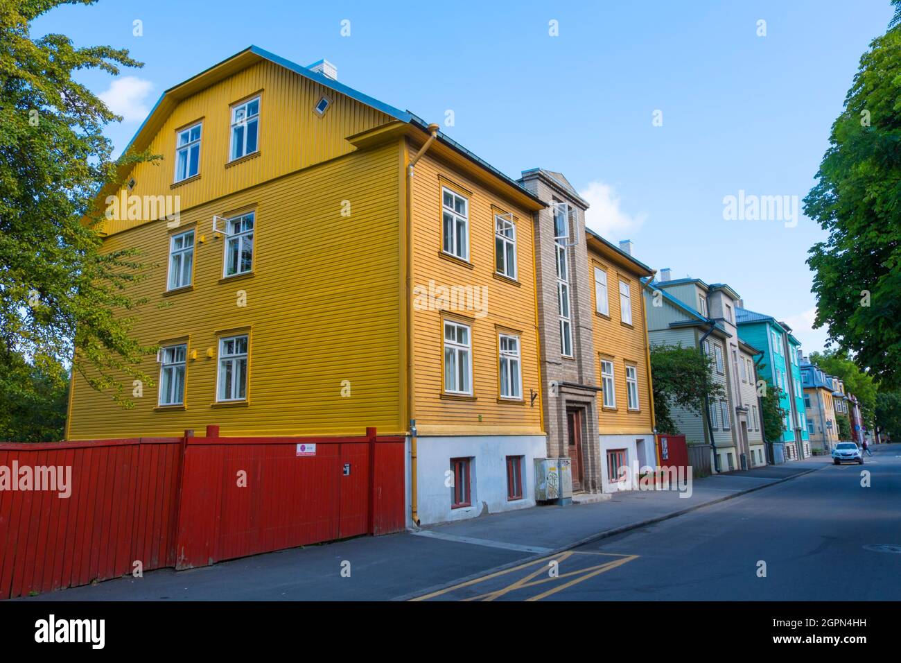 Residential district street hi-res stock photography and images - Alamy