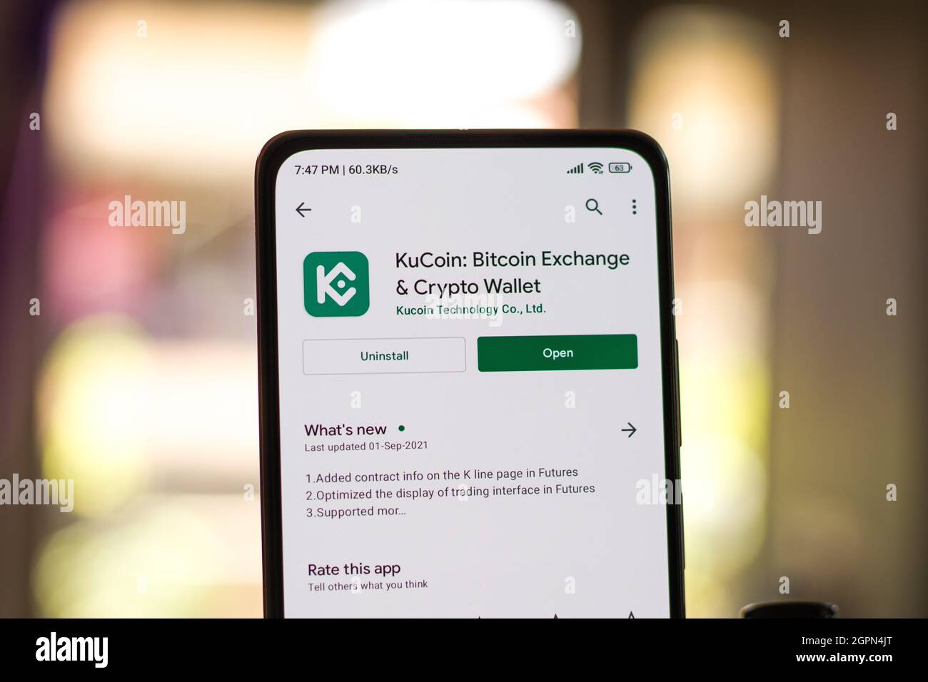 Kucoin app hi-res stock photography and images - Alamy