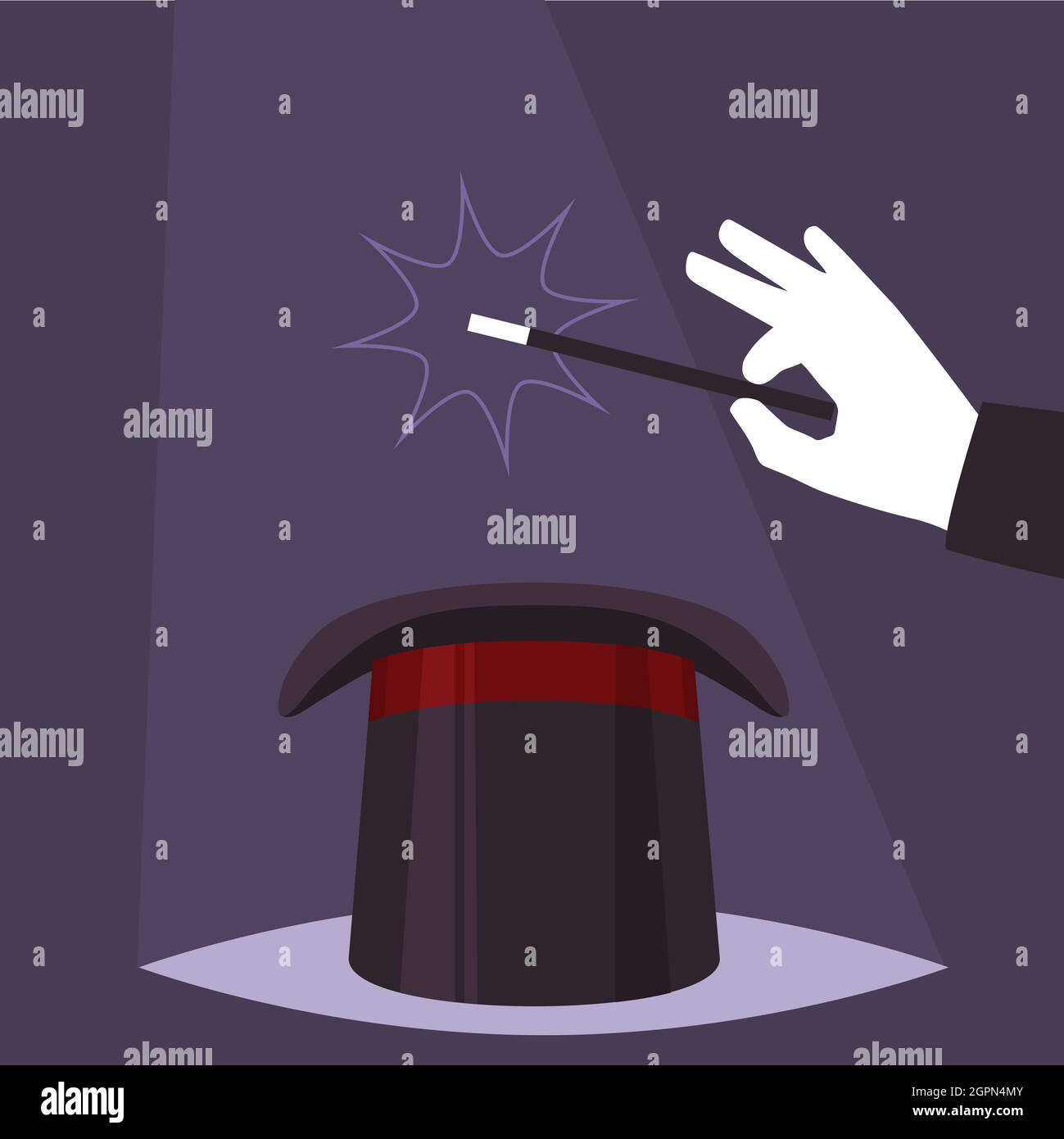 Magician Stock Vector Images - Alamy