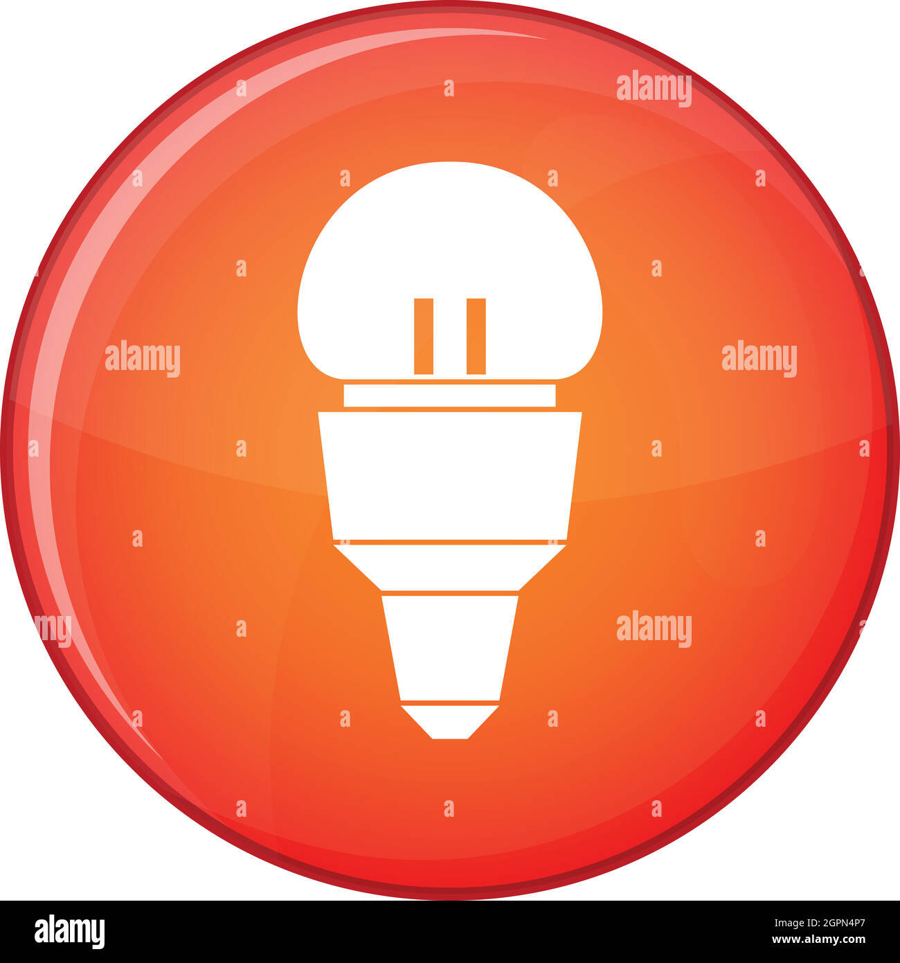 Reflector bulb icon, flat style Stock Vector Image & Art - Alamy