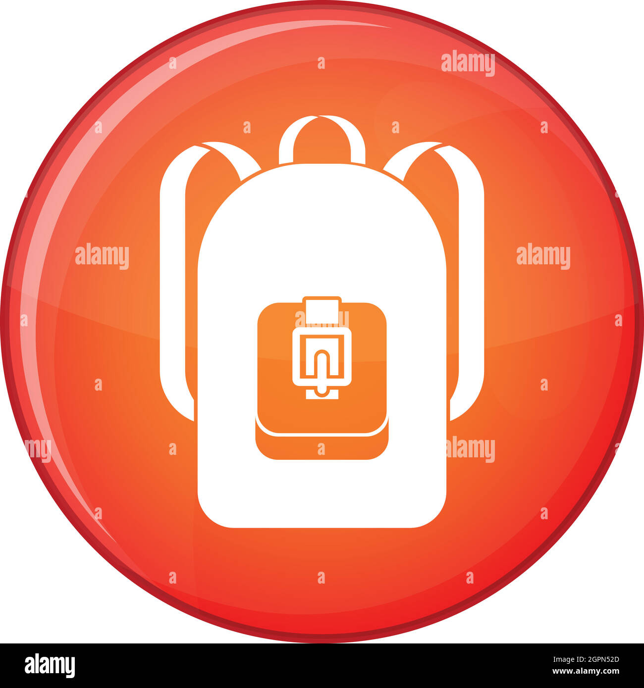 Backpack icon, flat style Stock Vector Image & Art - Alamy