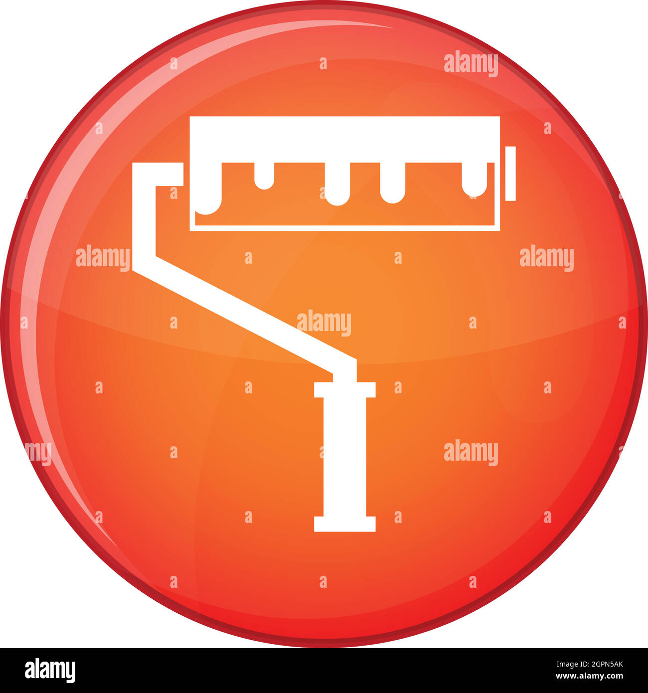 Paint roller icon illustration Stock Vector Images - Alamy