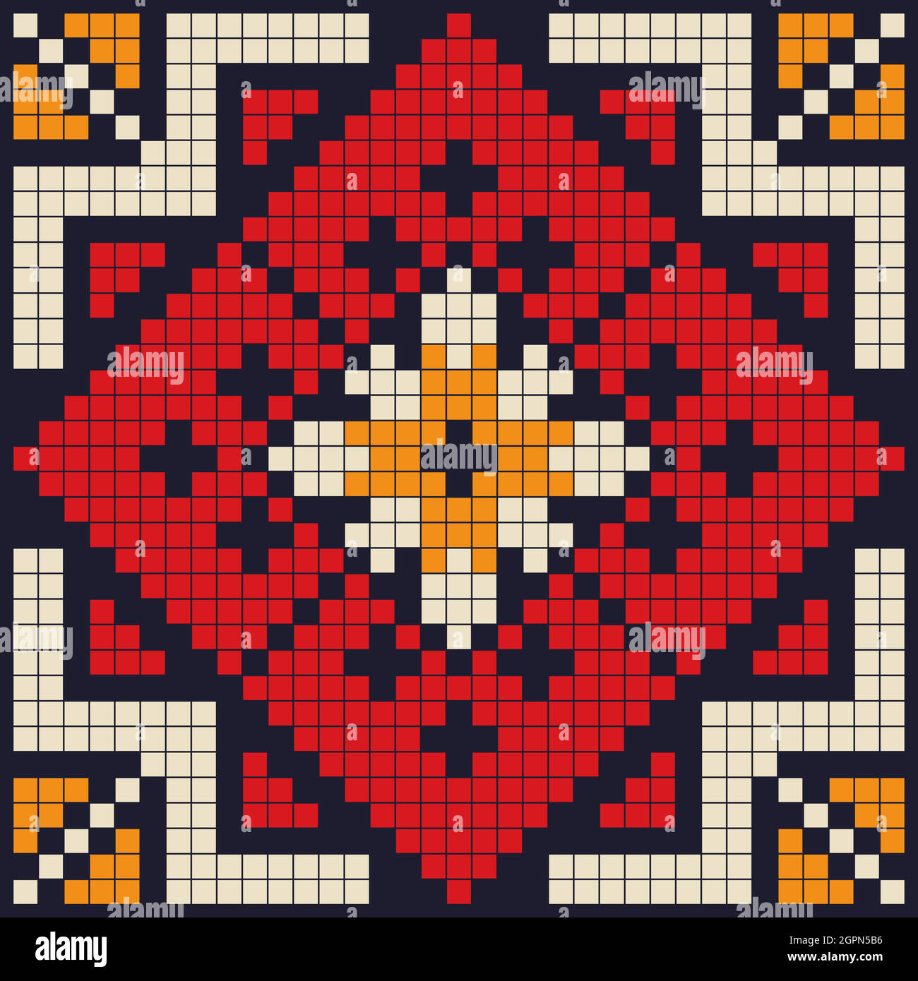 Romanian Traditional Pattern 187 Stock Vector Image Art Alamy