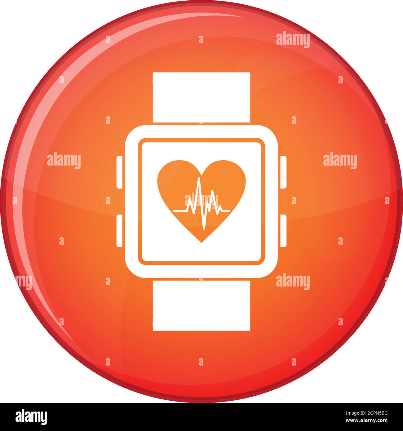 Smartwatch icon, flat style Stock Vector Image & Art - Alamy