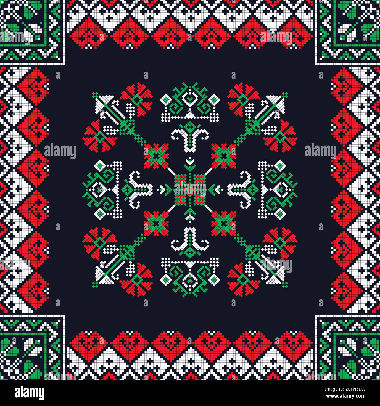 Romanian traditional pattern 209 Stock Vector Image & Art - Alamy