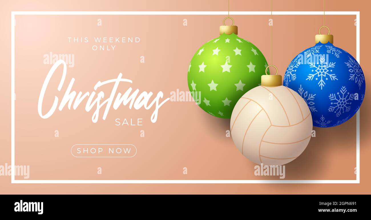 volleyball Merry Christmas and Happy New Year luxury Sports greeting ...