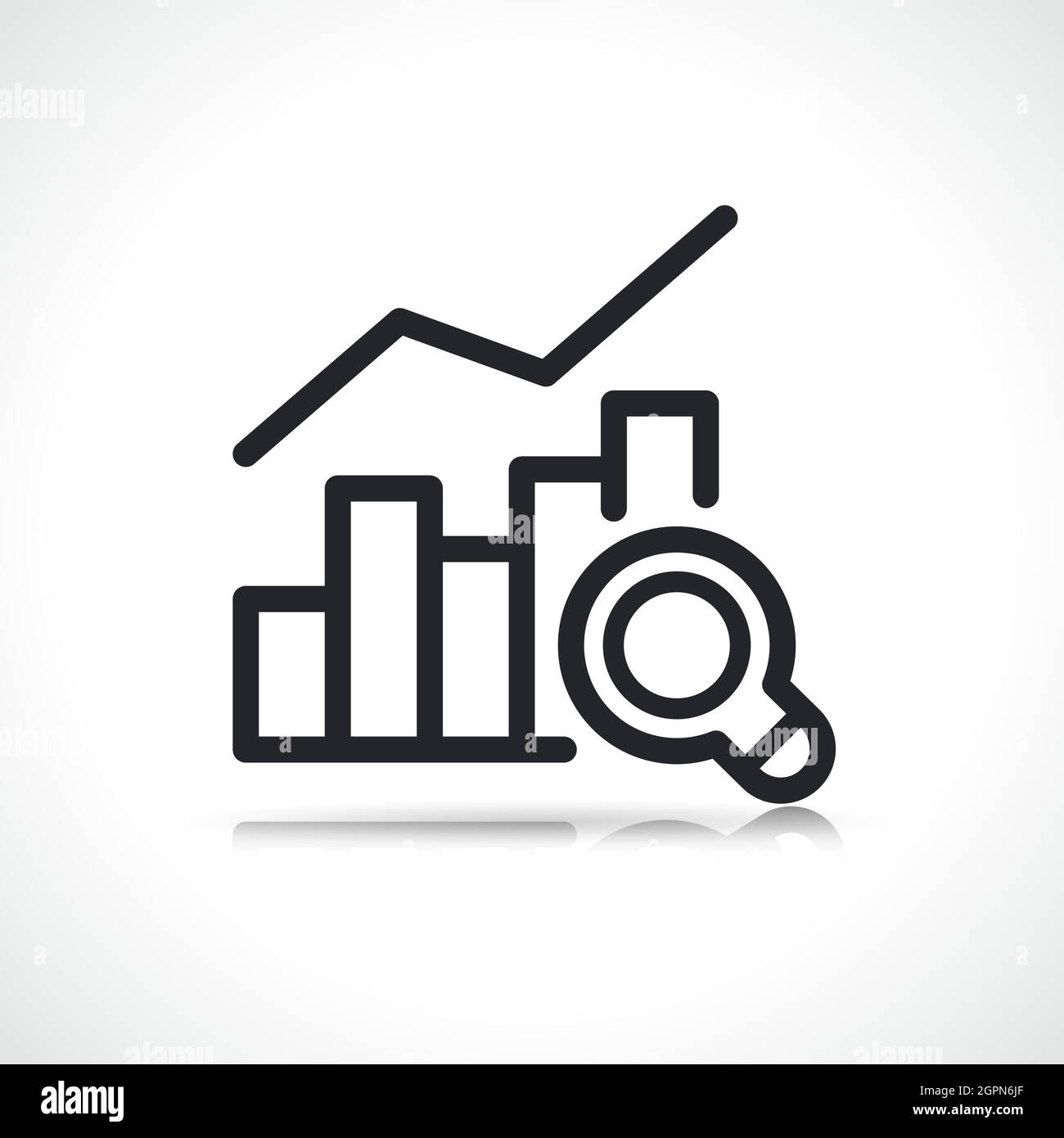Financial development icon linear hi-res stock photography and images ...