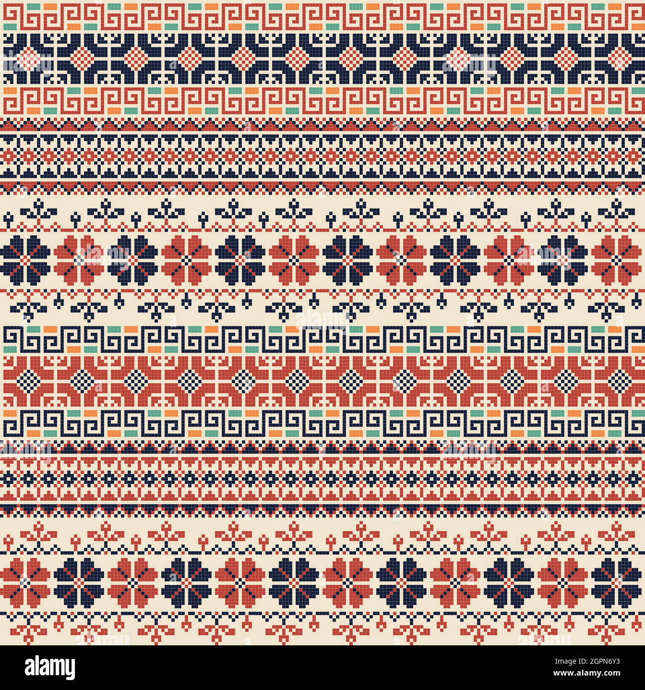 Palestinian embroidery pattern Stock Vector Image & Art - Alamy
