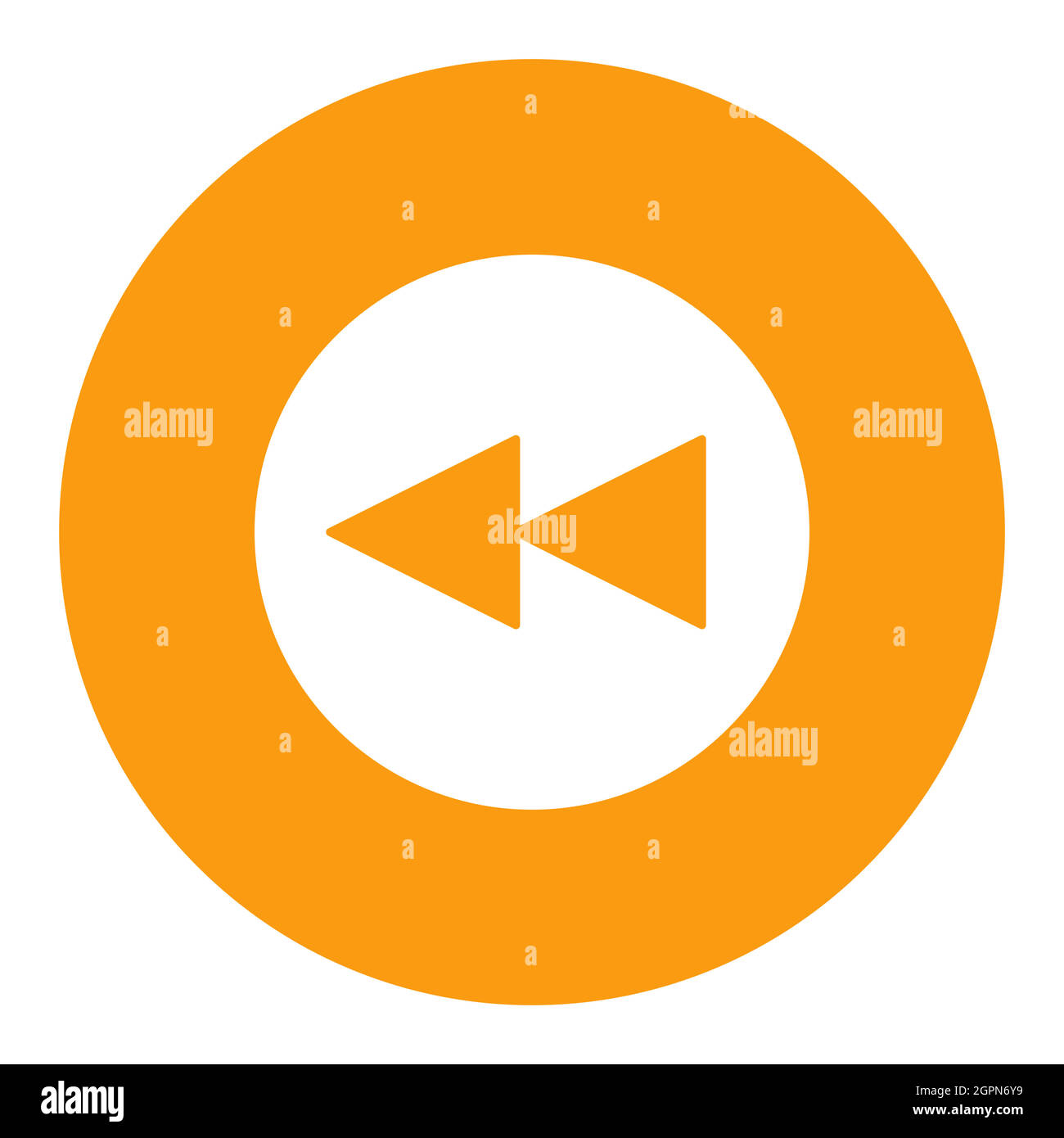 Play previous track button vector flat white glyph icon Stock Vector ...